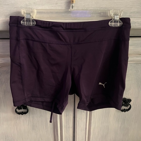 Puma | Shorts | Puma Purple Compression Biker Shorts | Poshmark